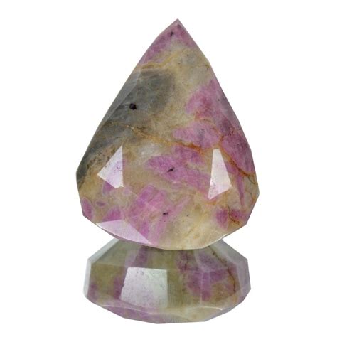 רובי מעורב קריסטל מטריקס Ruby אודם מלוטש לשיבוץ מידה 3444 ממ במשקל 240 קרט ספיר חנות