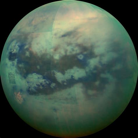 Nasa Scientists Release Stunning New Image Of Saturns Largest Moon
