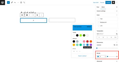 How To Add Border Around Column In WordPress