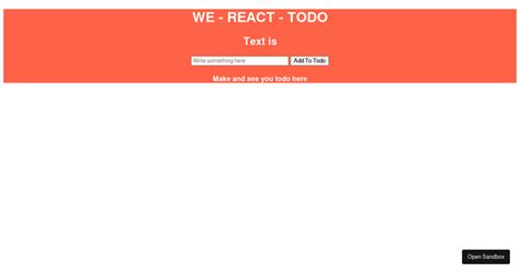Todo App Codesandbox