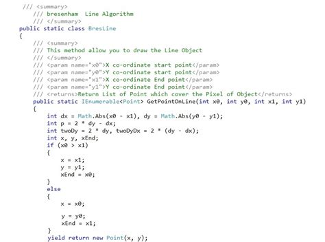 Saroop Trivedi Bresenham Line Drawing Algorithm Implementation In C