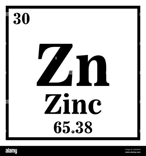 Zinc Atomic Structure Stock Vector Images Alamy
