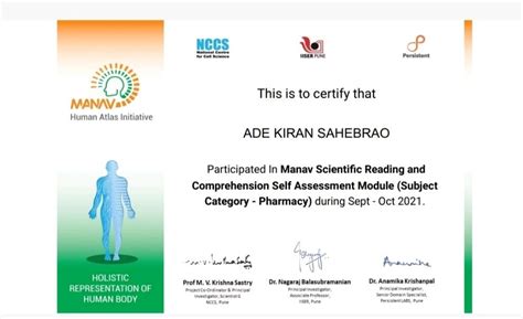 dr kiran ade on linkedin completion certificate
