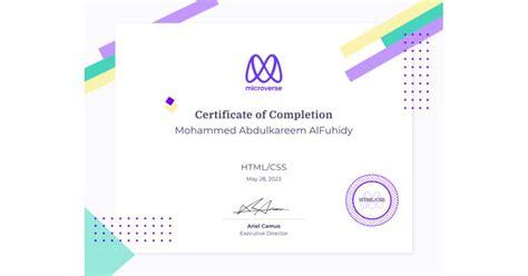 Mohammed Alfuhidy On Linkedin Microverse Htmlcss Module • Mohammed