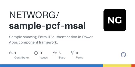 Github Networgsample Pcf Msal Sample Showing Entra Id