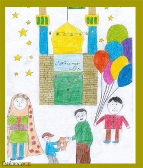 انواع کاربرگ و نقاشی نیمه شعبان و ولادت امام زمان برای رنگ آمیزی با