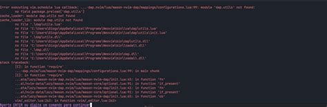 Help Dap Install Rastronvim