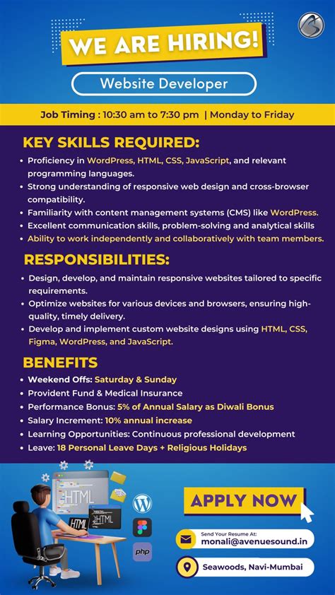 Join Our Team As A Website Developer Bring Your Expertise In Wordpress