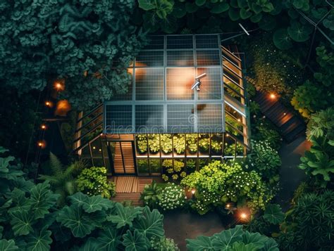 Solar Powered Smart Greenhouse Stock Illustration Illustration Of Expertise Generator 310135358