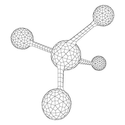 Premium Vector Wireframe Mesh Molecule Connection Structure Low Poly Vector Illustration