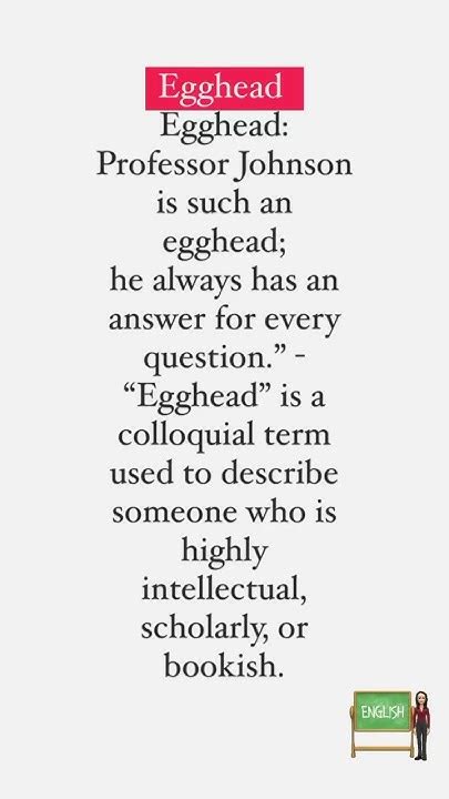 Egg Head English Englishlanguage Englishlearningtips Education