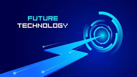 Premium Vector Vector Blue Technology Background With Futuristic