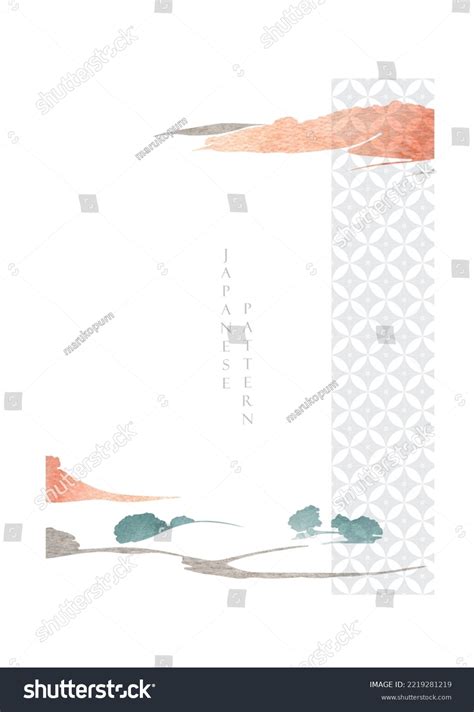 Abstract Art Template Geometric Pattern Japanese Stock Vector Royalty Free 2219281219