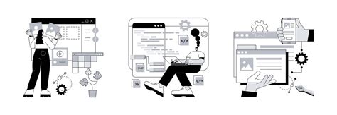 Premium Vector Web Development Agency Abstract Concept Vector