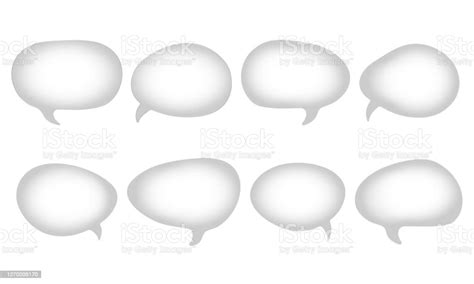 말하기 거품 텍스트 채팅 상자 메시지 상자 개요 만화 벡터 일러스트 디자인의 집합 사고 기호 기호의 풍선 낙서 스타일 Brand