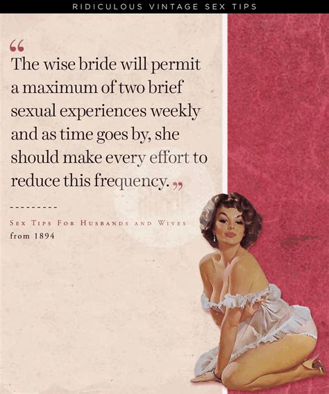 These Absurd Vintage Sex Tips Will Make You Thank Your Stars That Youre In The St Century