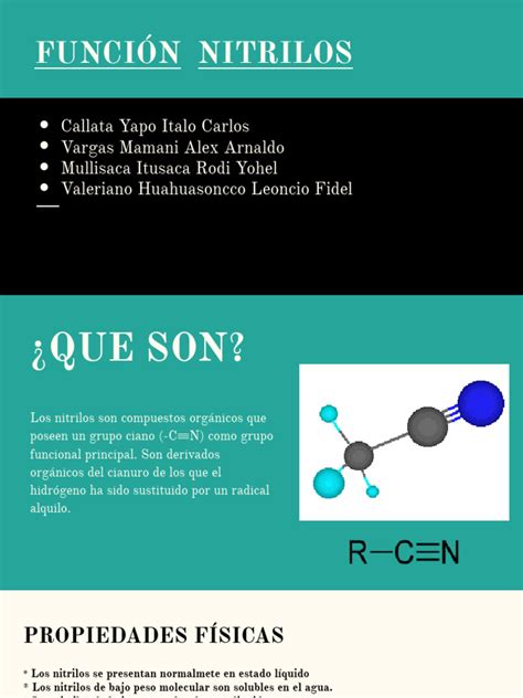 Funcion Nitrilos Final Pdf Hidrólisis Amida