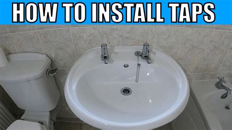 HOW TO INSTALL BATHROOM TAPS SINK P TRAP BASIN WASTE YouTube