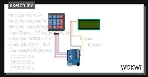 Keypad Password Wokwi Esp32 Stm32 Arduino Simulator
