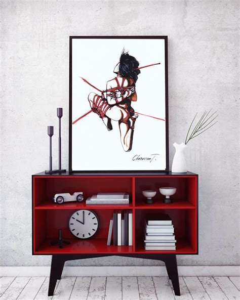 Shibari Woman Shibari Erotic Art Japanes Rope Bondage Etsy