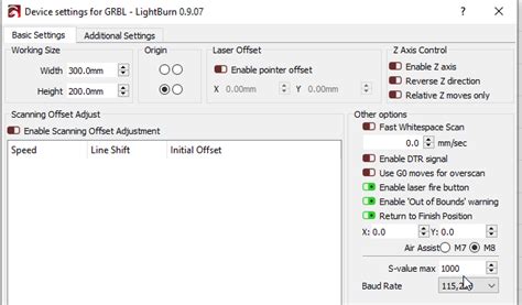 Machine Settings LightBurn Software Questions LightBurn Software Forum