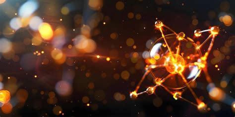 Visualizing Elementary Particles In D Atomic Structure On Black Background In K Concept