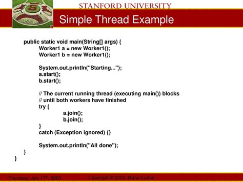 Manu Kumar CS193J Programming In Java Summer Quarter 2003 Lecture 9