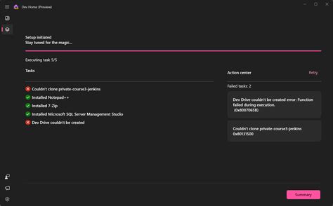 create dev drive failed · issue 1051 · microsoft devhome · github