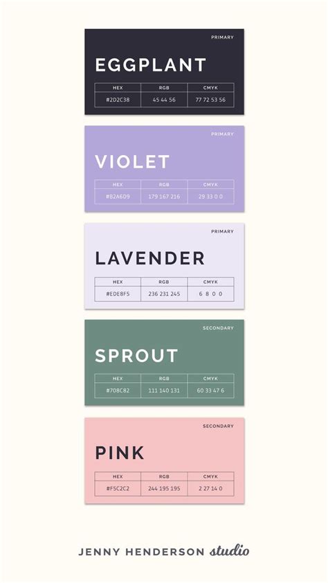 Brand Color Inspiration With Purple Palette Brand Color Palette Brand Colors Purple Palette