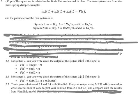 Solved Pts This Question Is Related To The Bode Plot Chegg