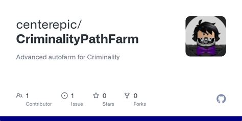 Github Centerepiccriminalitypathfarm Advanced Autofarm For Criminality