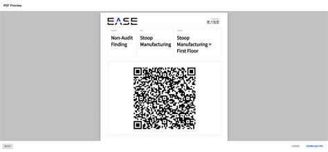 Using QR Codes For Ad Hoc Findings On The EASE Mobile App EASE INC