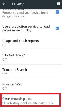 How To Clear Cookies And Cache On Google Chrome Android