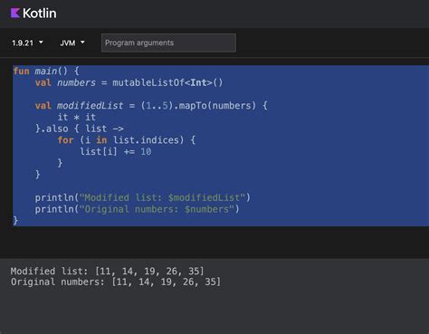 uso de also en un bucle en kotlin operating systems scripting