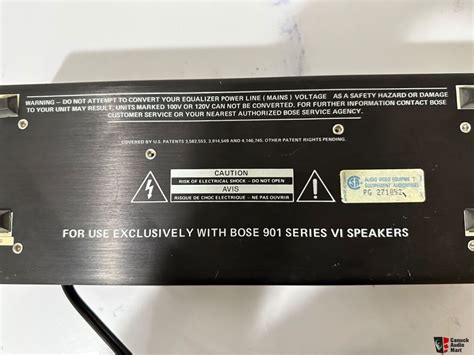 Bose 901 Series Vi Equalizer Photo 4522399 Canuck Audio Mart