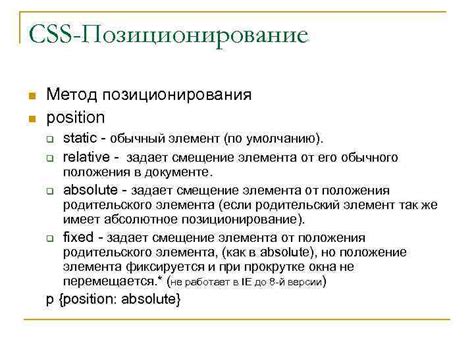 Css Block Model Positioning Блочная модель Позиционирование