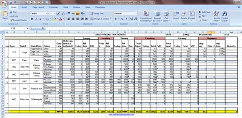 How To Make Daily Production Report In Excel Design Talk