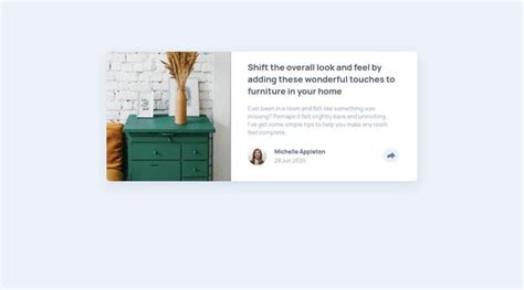 Frontend Mentor Article Preview Component Coding Challenge Solution