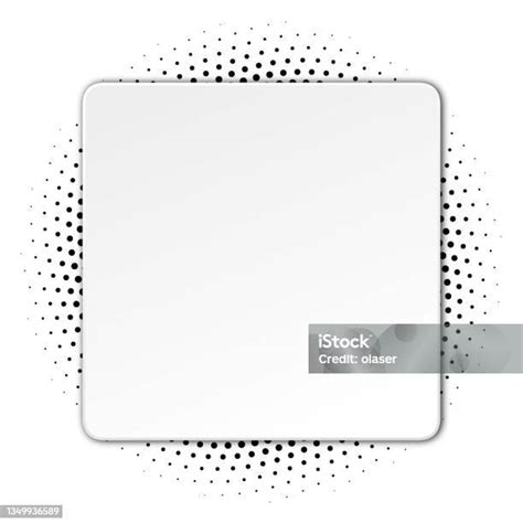 둥근 모서리와 그림자 복사 공간이있는 점과 사각형의 소용돌이 패턴 0명에 대한 스톡 벡터 아트 및 기타 이미지 0명 3차원