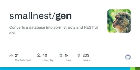 Github Smallnestgen Converts A Database Into Gorm Structs And Restful Api