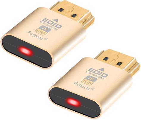 Furjosta Hdmi Dummy Plug Edid Emulator Fit Headless Hdmi