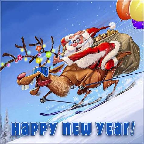 Happy New Year Greeting Cards Have A Great Year Ahead  Поздравление с Новым годом на английском