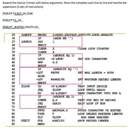 Solved Expand The Macros 3 Times With Below Arguments Show Chegg Com