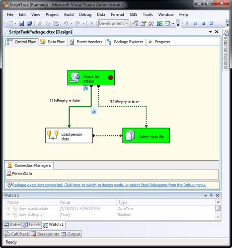 Adding The Script Task To Your Ssis Packages Simple Talk