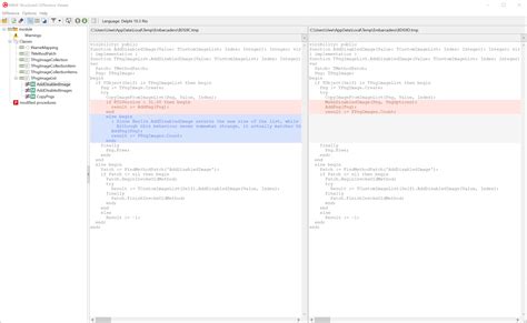 Structured Difference Viewer Added To Mmx Code Explorer Mmx Code Explorer Delphi Praxis En