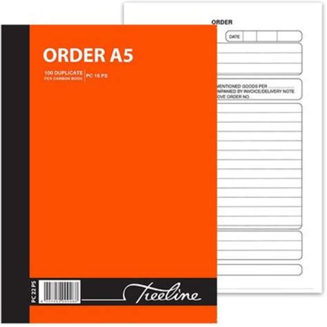 Treeline A5 Order Book
