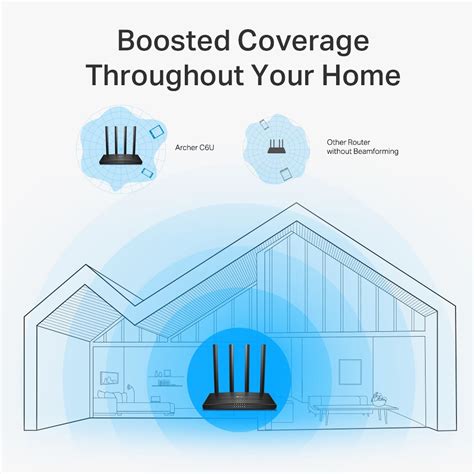 Buy Tp Link Archer C U Dual Band Wifi Router Antennas Lan Ports Multicast Support Black