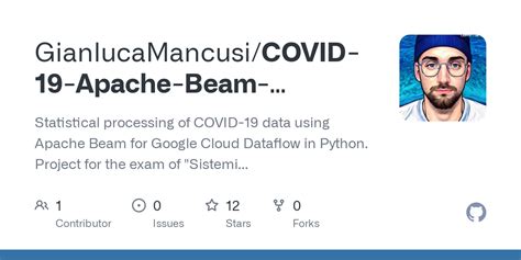 GitHub GianlucaMancusi COVID Apache Beam Statistics Statistical Processing Of COVID