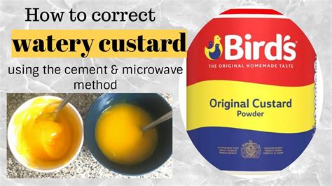 How To Correct Watery Custard Using Birds Custard Powder 2 Methods Using Boiled Hot Water Youtube