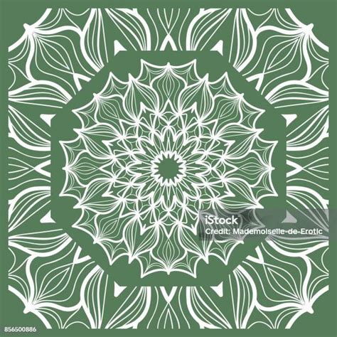 인쇄용 비쳐 기하학적 패턴입니다 벡터 일러스트입니다 그린 색상입니다 섬유 직물 인쇄 템플릿 두건에 대한 스톡 벡터 아트 및 기타 이미지 Istock